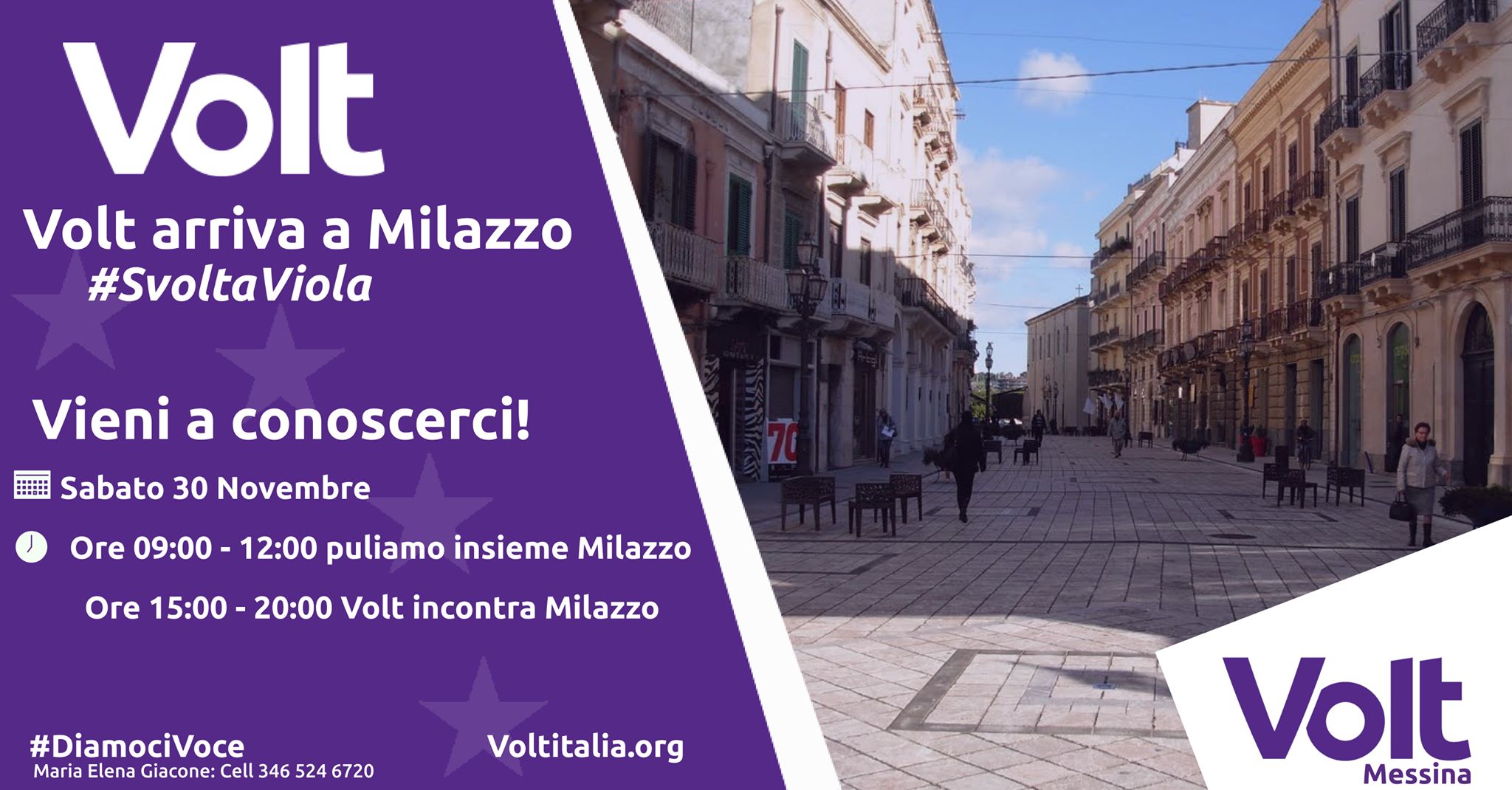 Volt sbarca a Milazzo con un doppio evento su ambiente e periferie ...
