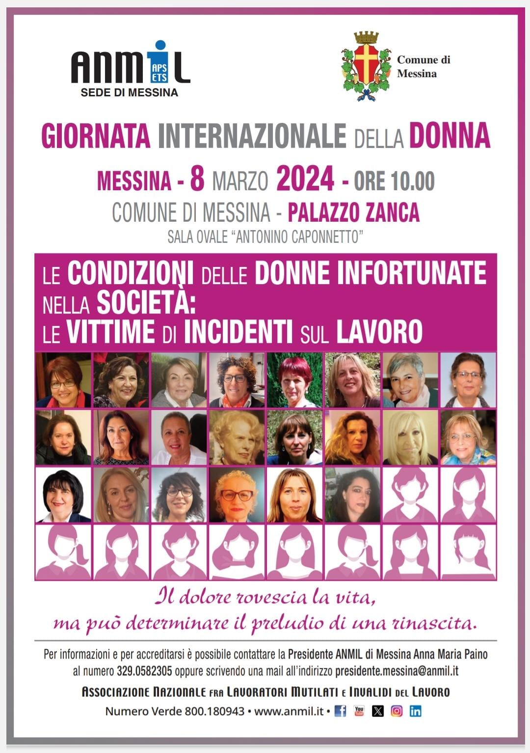 L'Anmil scende in campo per la Giornata Internazionale della donna ...